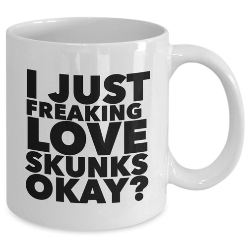 Skunk Mug Skunk Coffee Cup Skunk Kitchen Decor Funny Mug | Etsy