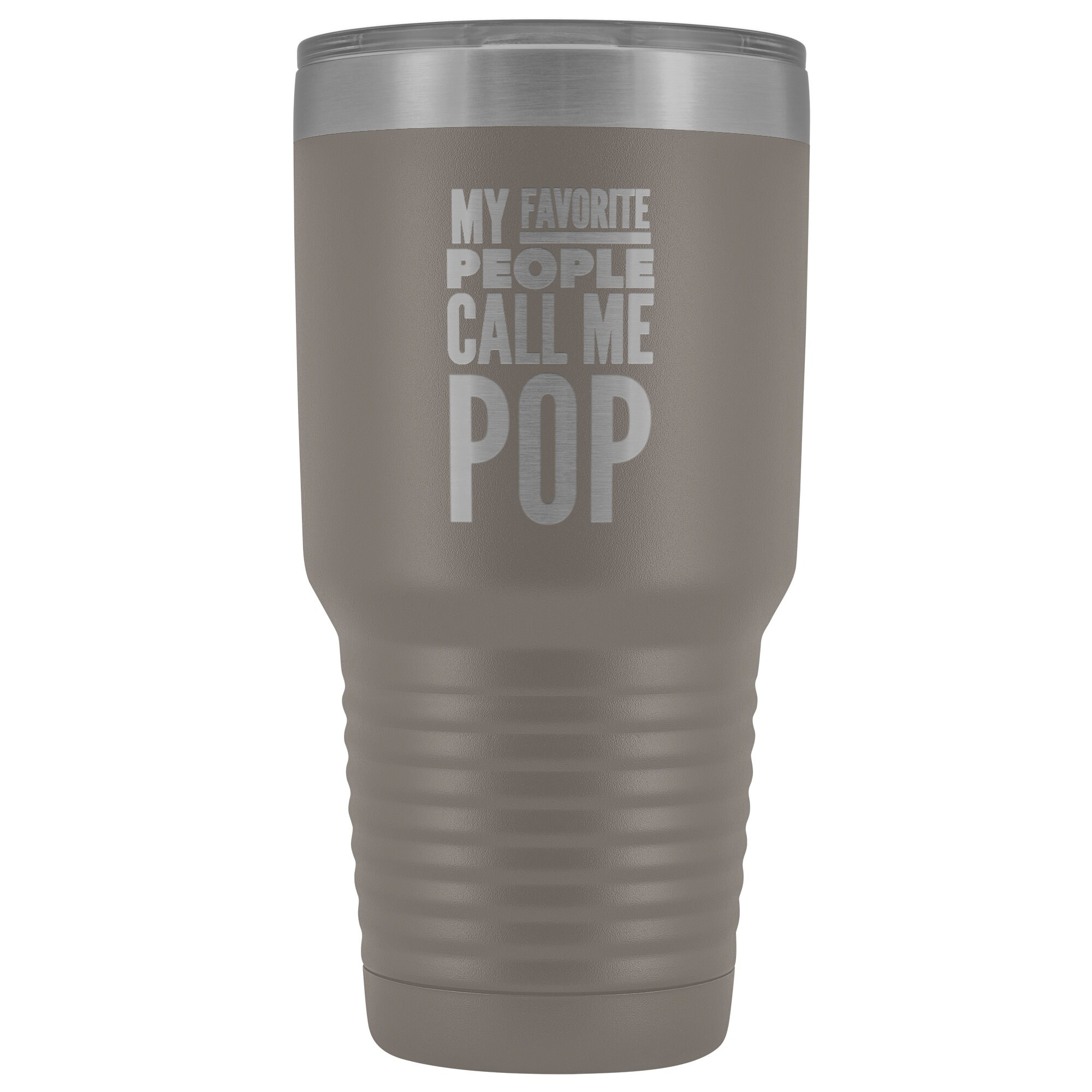 Pop Gifts My Favorite People Call Me Pop Tumbler Metal Mug Double Wall ...