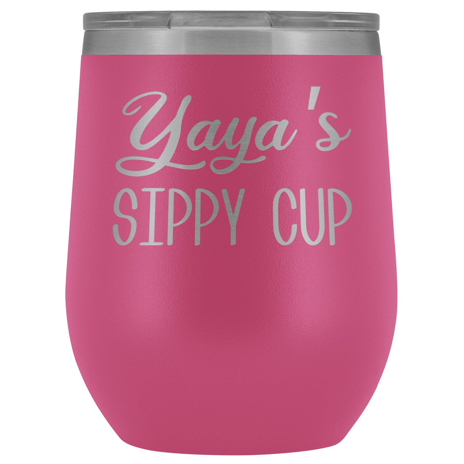 Yaya's Sippy Cup Ya Ya Wine Tumbler Gifts for Yayas Funny Stemless ...