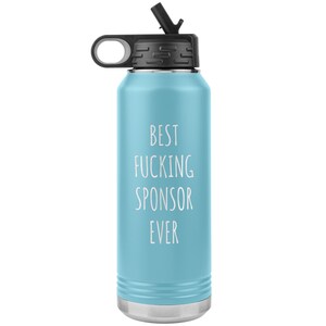 Worlds Best Sponsor Ever Water Bottle Funny AA Gifts for Sponsors ...