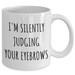 Eyebrow Mug I'm Silently Judging Your Eyebrows Coffee Cup Makeup Artist ...