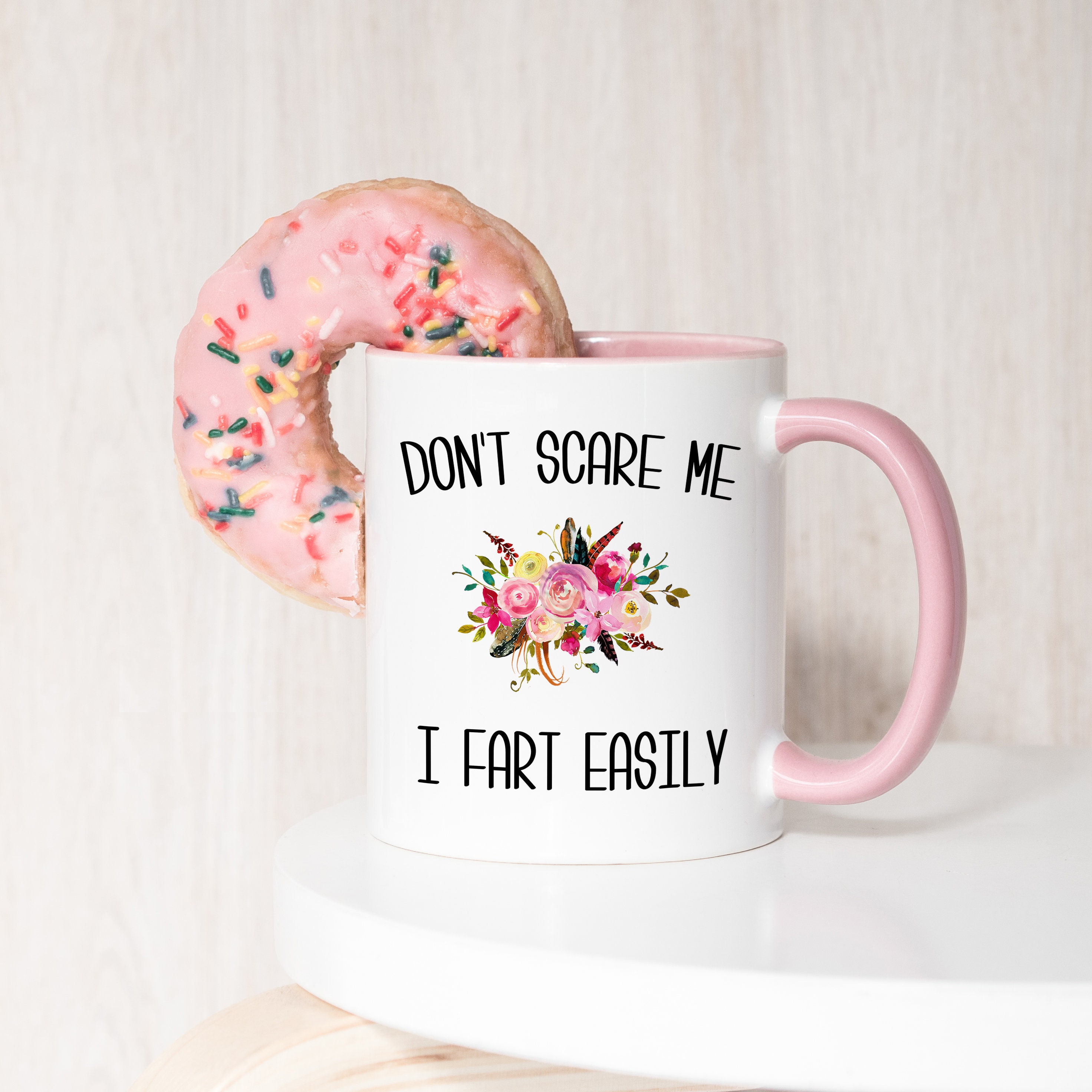 Funny Fart Mug Don't Scare Me I Fart Easily Coffee Cup Gag | Etsy