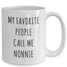 Nonnie Gifts Best Nonnie Ever Mug My Favorite People Call Me Nonni ...