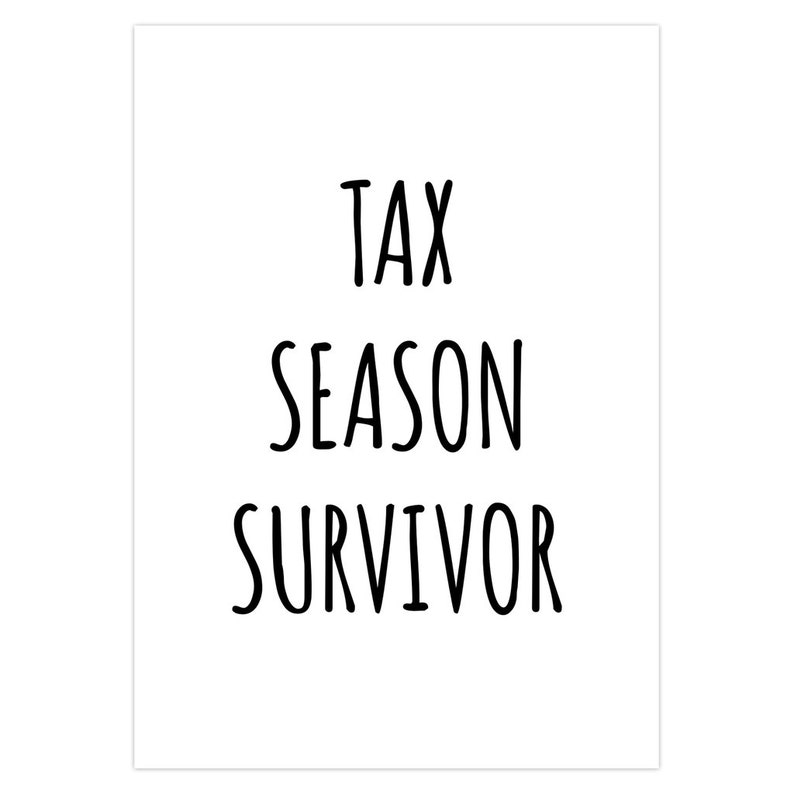 Funny Tax Accountant Card Tax Season Card Accounting Card CPA Card Tax ...