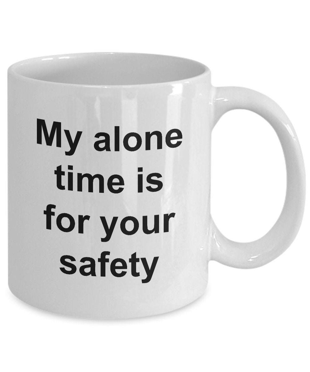 Leave Me Alone Introvert Gift - I'm Introverting Mug - My Alone Time is ...