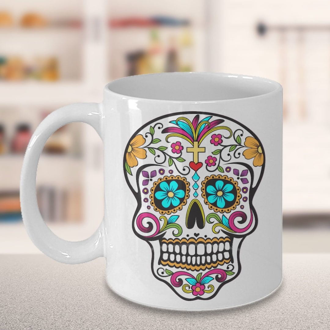 Day-of-the-dead Day of the Dead Coffee Mug Dia De Los Muertos Mug Decor ...
