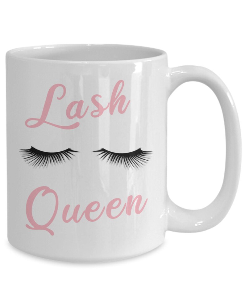 Lash Queen Mug Lash Tech Gift Lashes Technician Gift Idea Coffee Cup ...