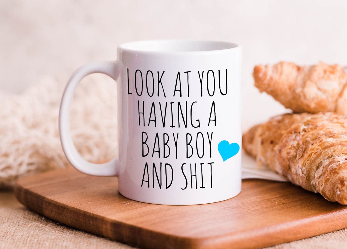 Baby Shower Gift New Baby Boy Mug Newborn Boy It's a Boy Coffee Cup ...