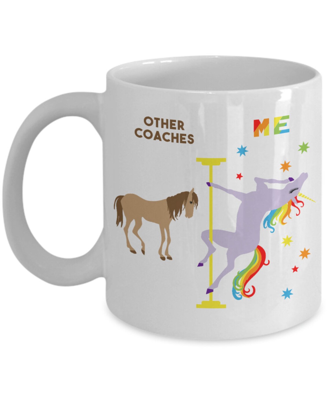 Cheer Coach Gift Soccer Coach Gifts Baseball Coach Mug Rainbow Unicorn ...