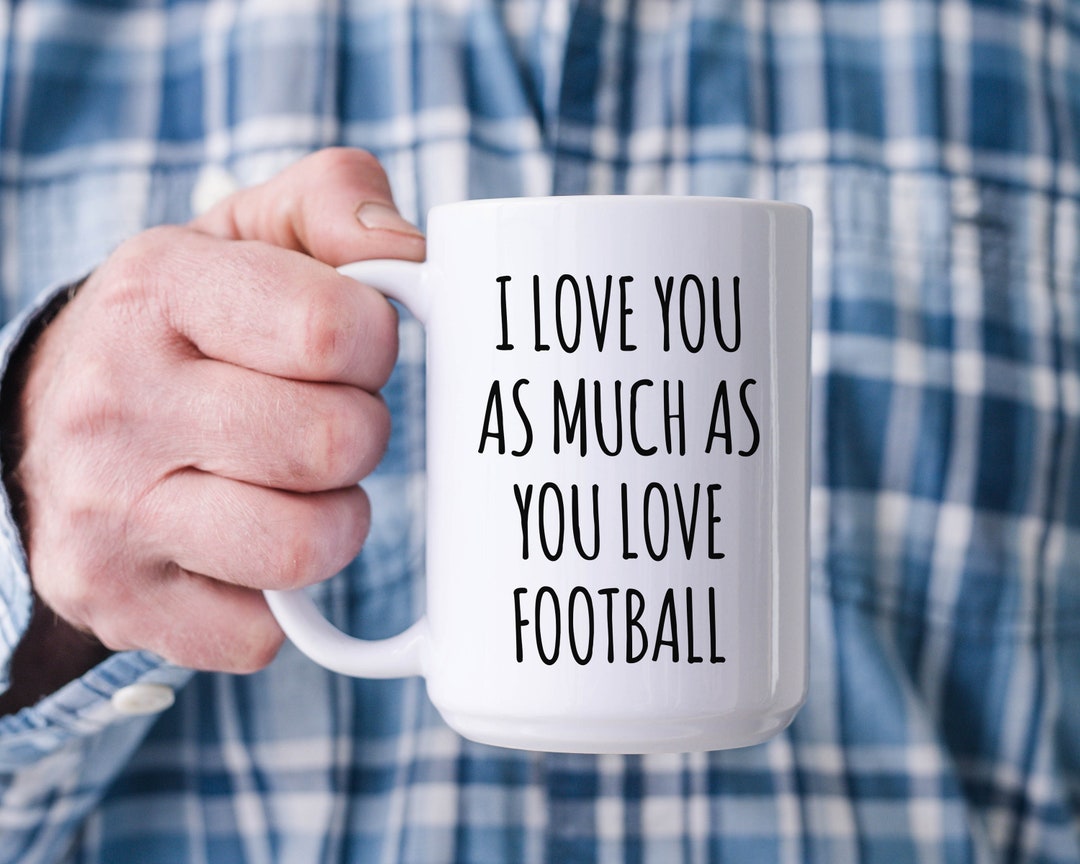 Valentine's Day Gift for Football Lover Boyfriend Mug Husband Gift Idea ...