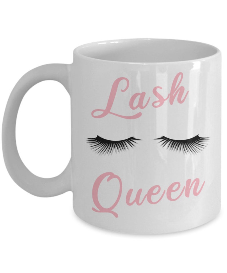 Lash Queen Mug Lash Tech Gift Lashes Technician Gift Idea Coffee Cup ...