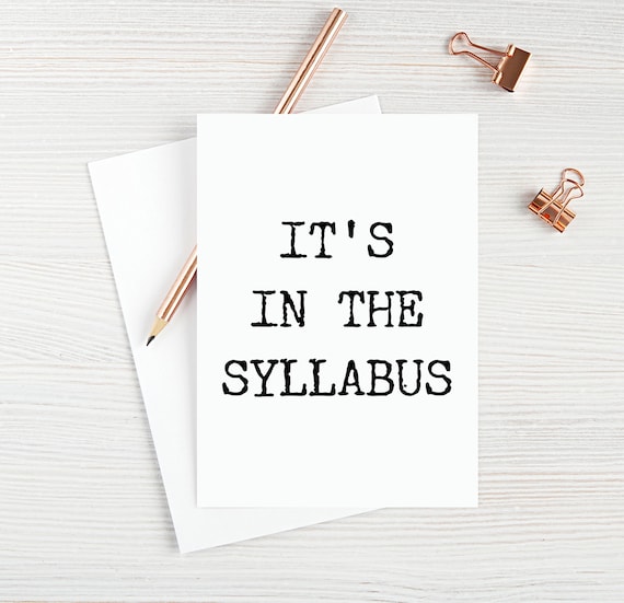 Card for Professor Card Funny College Professor Card It's | Etsy