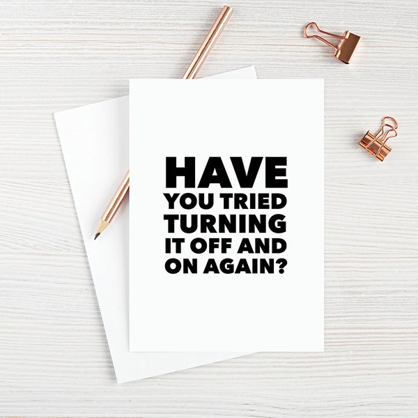 Computer Guy Birthday Card - Etsy