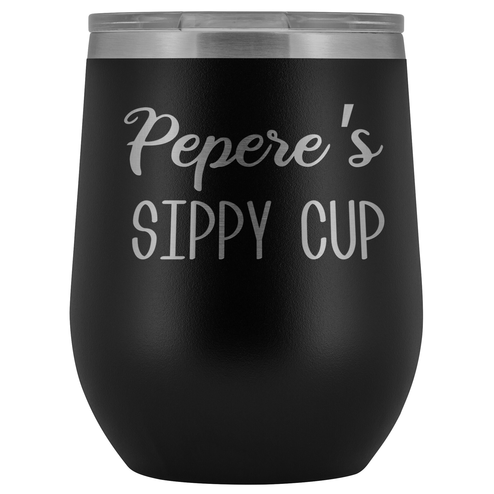 Pepere's Sippy Cup Pepere Wine Tumbler Gifts Funny | Etsy