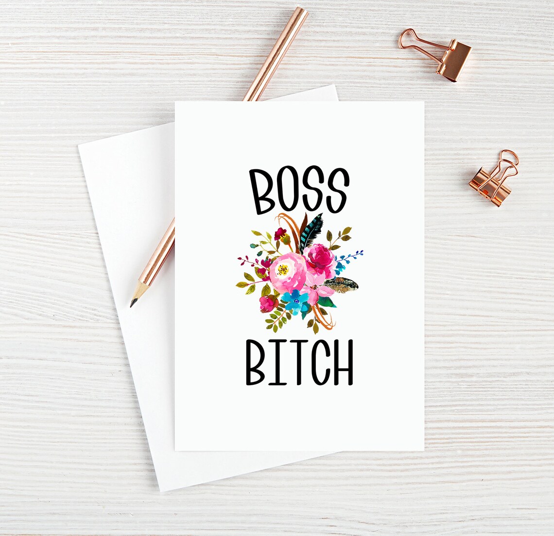 Card for Boss Card for Women Boss Cards Happy Bosses Day Card - Etsy