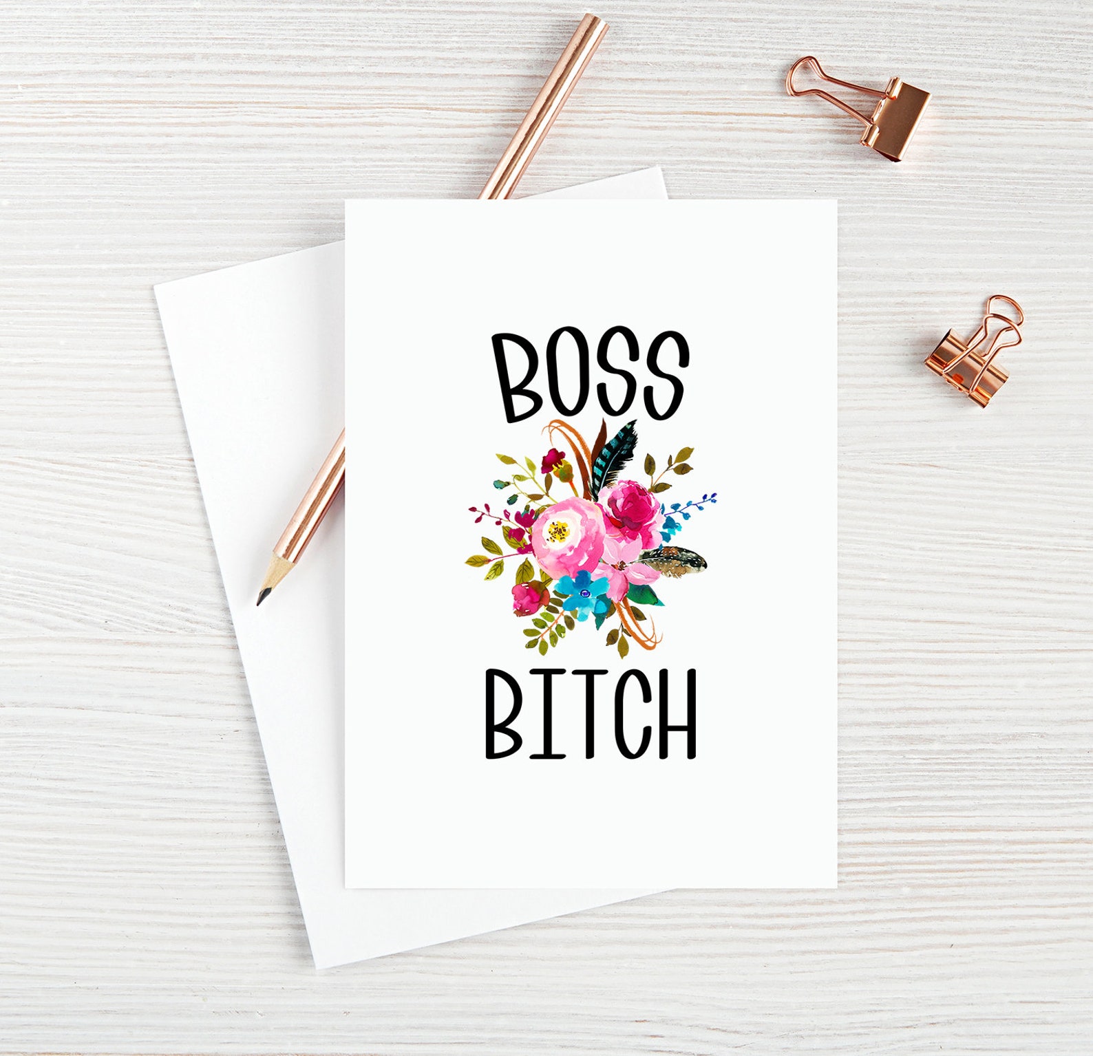 Card for Boss Card for Women Boss Cards Happy Bosses Day Card - Etsy