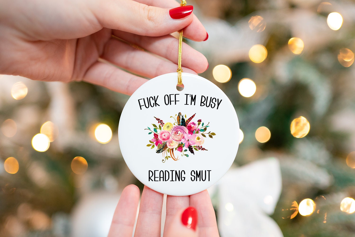 Smut Reader, Romance Reader, Smut Books, Smut Book, Book Smut Ceramic Ornament - Etsy