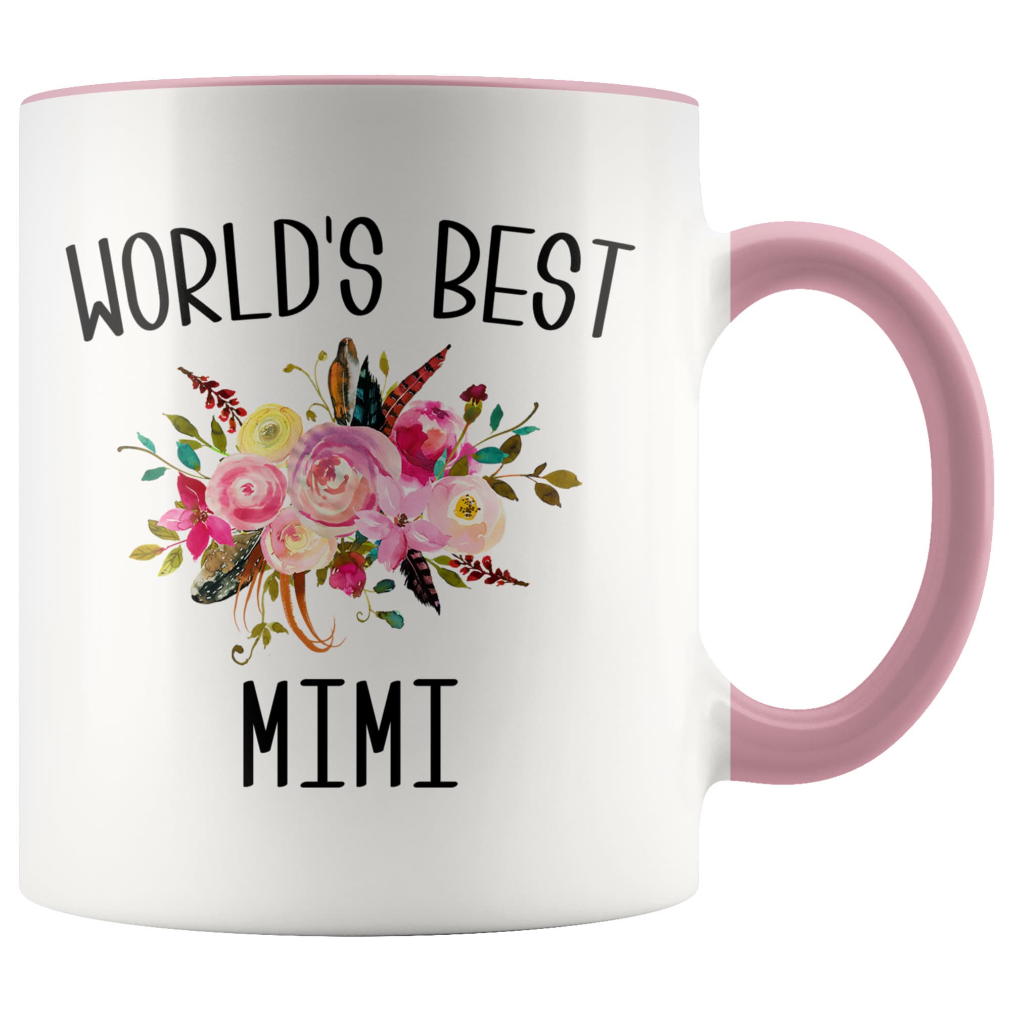 Worlds Best Mimi Mug Cute Gift for Mimi Best Mimi Ever Floral - Etsy
