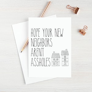 Neighbor Moving Away Card Friend Moving Card Goodbye Card Farewell Card ...