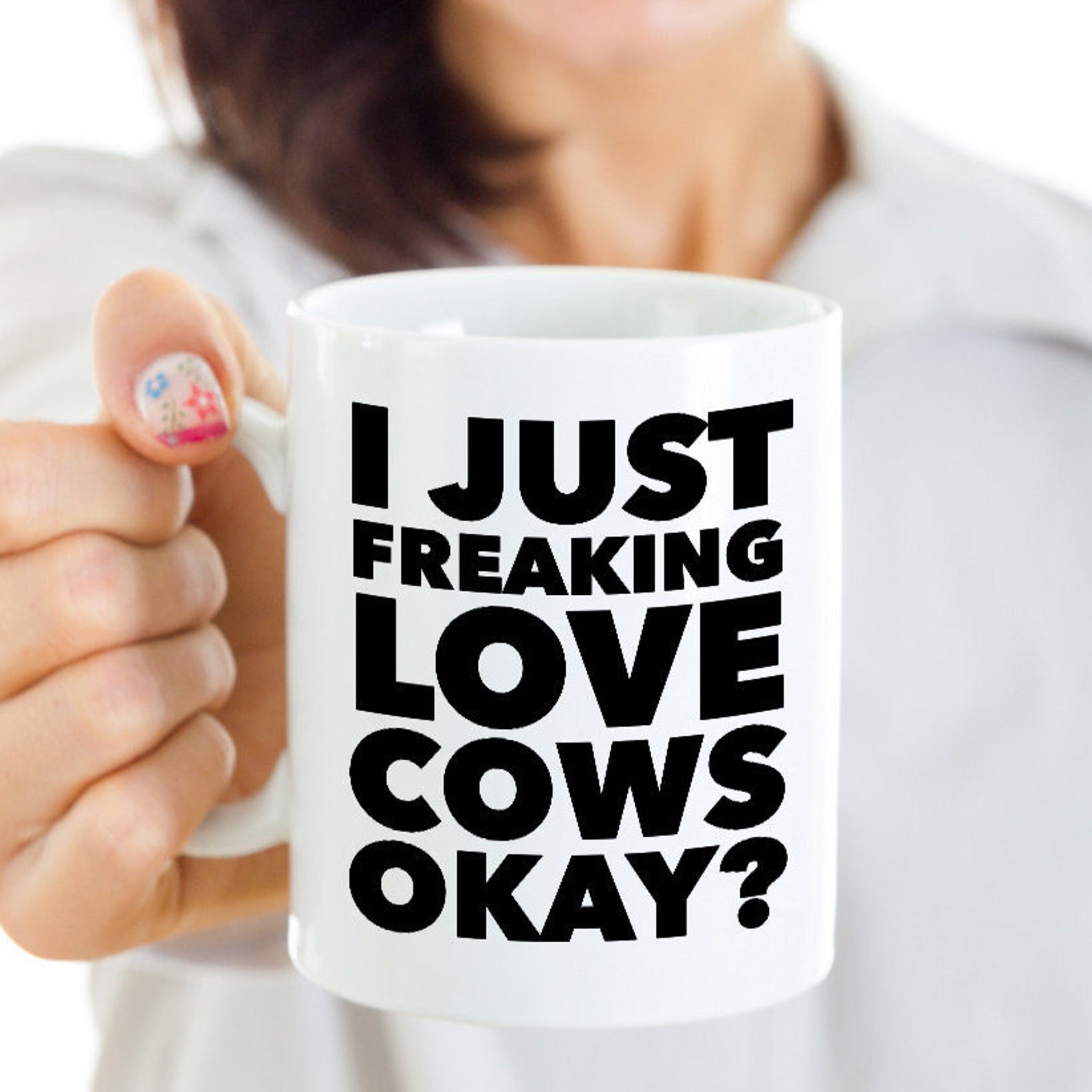 Cows Mug Cow Lovers Gift I Just Freaking Love Cows Okay - Etsy