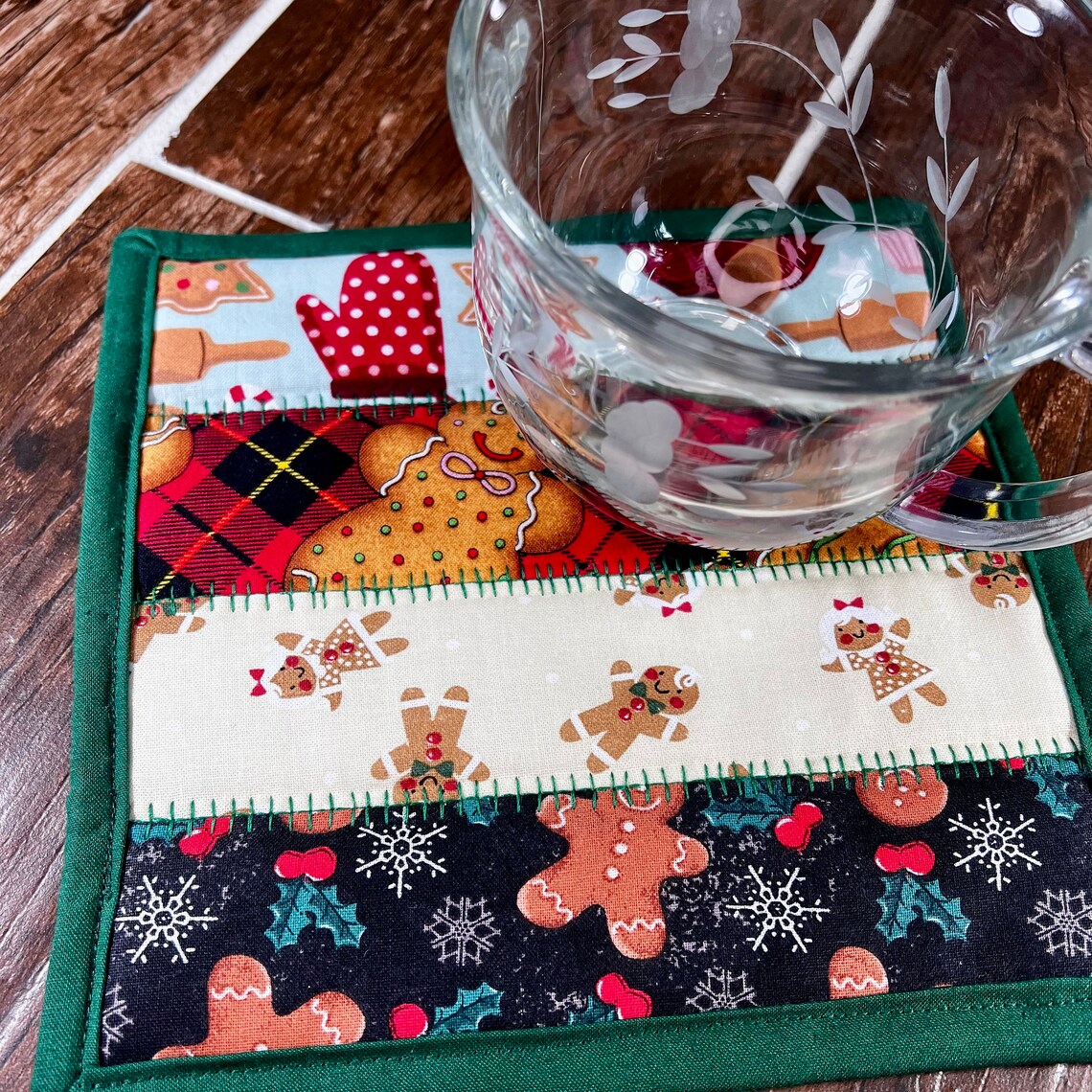 Christmas Mug Rug Single Mug Rugs - Etsy