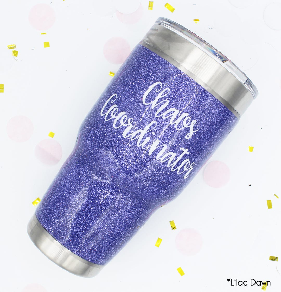 30 Oz Glitter Yeti Tumbler *with Custom Decal*. Made to Order! - Etsy
