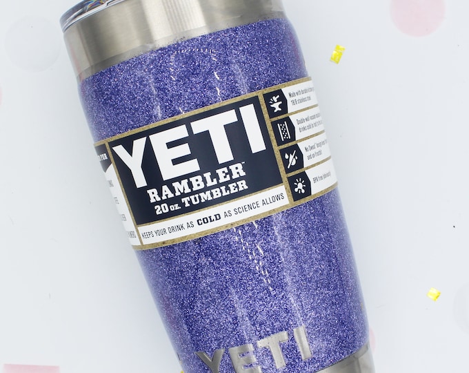 Yeti Glitter Tumbler, Glitter Purple Yeti Tumbler, Yeti Glitter ...