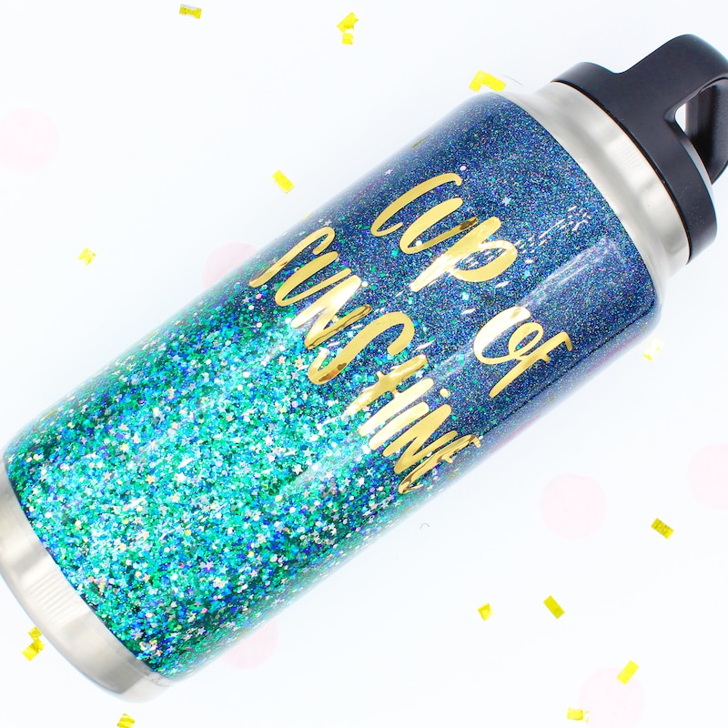 Glitter Water Bottle - Etsy