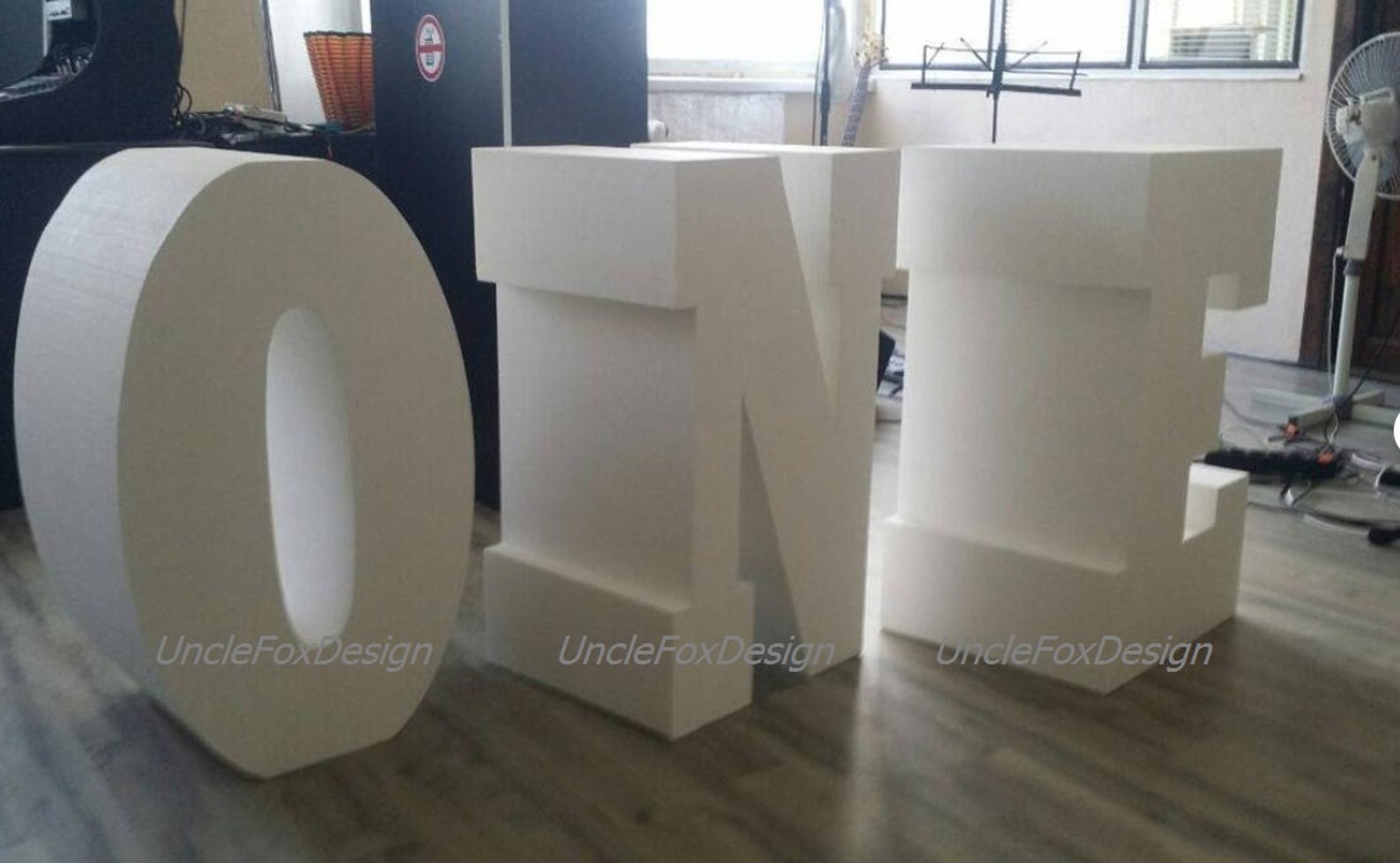 UNA lettera Set di 3 Lettere giganti in polistirolo Lettere - Etsy Italia