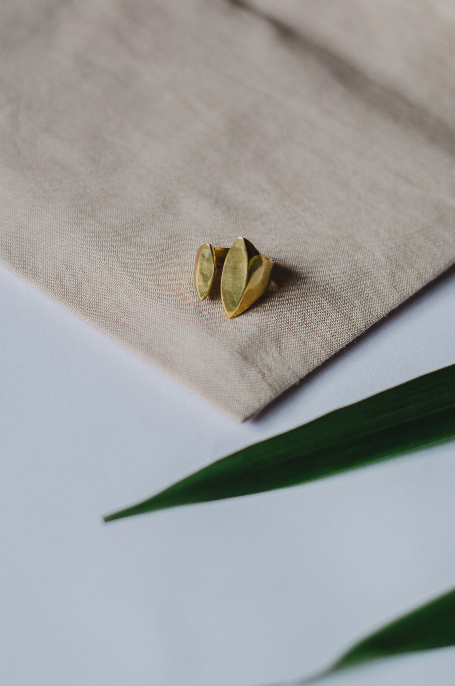 Twin Flames Ring, Adjustable, Brass, Handmade, Gold, Jewellery ...