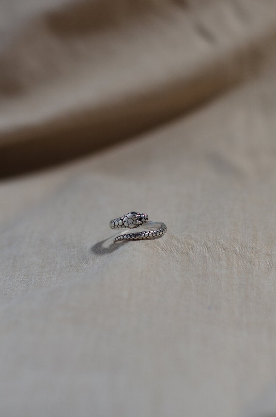 Snake Charmer Ring Serpent Ring Gold Silver Adjustable | Etsy