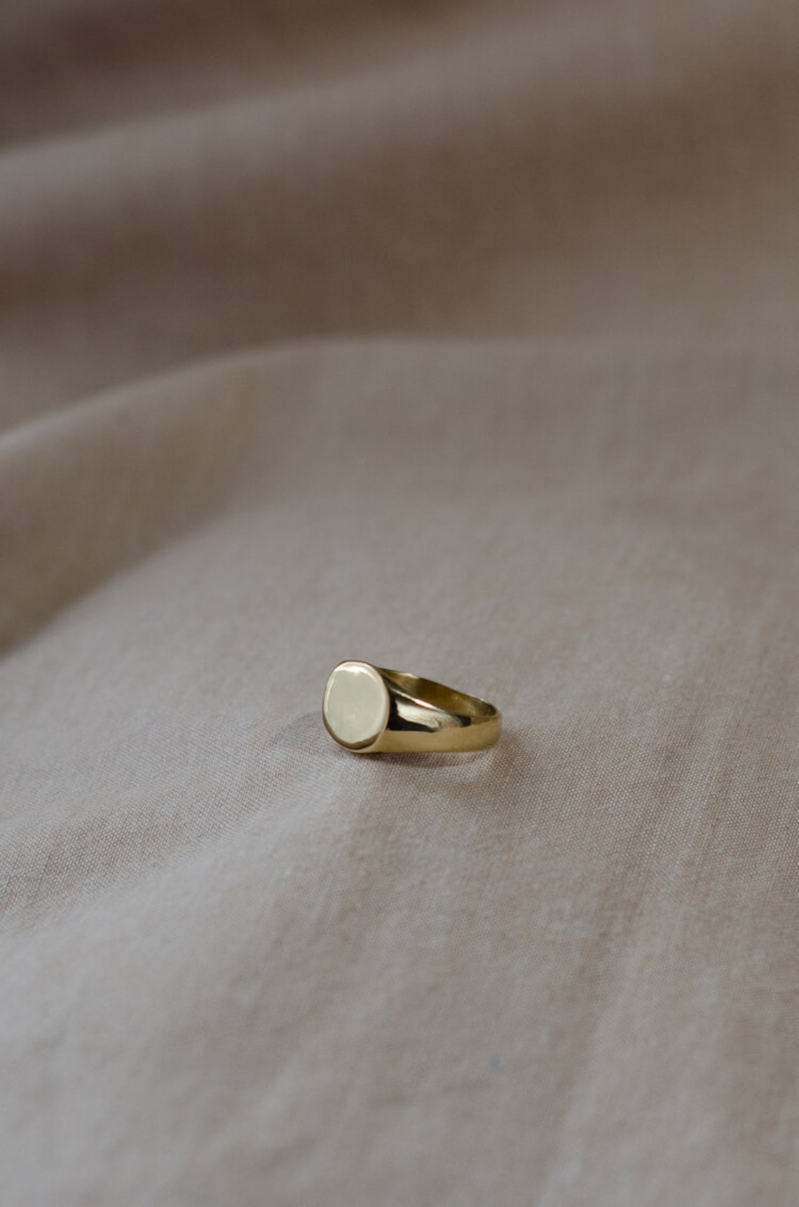 Signet Ring Engraved Personalised Statement Mens Womens | Etsy