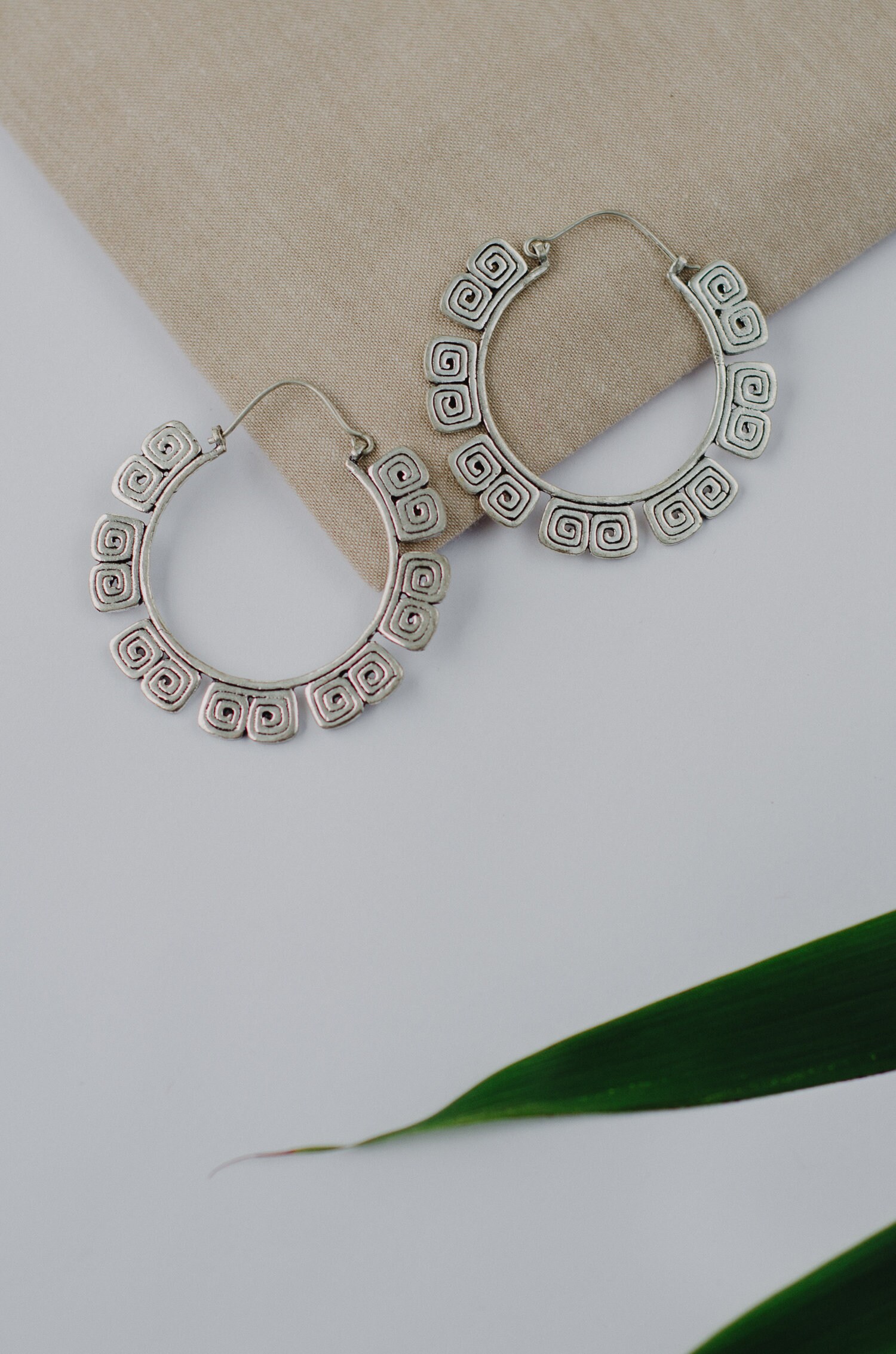 Maya earrings Mayan Mexican Aztec hoops mexican African | Etsy