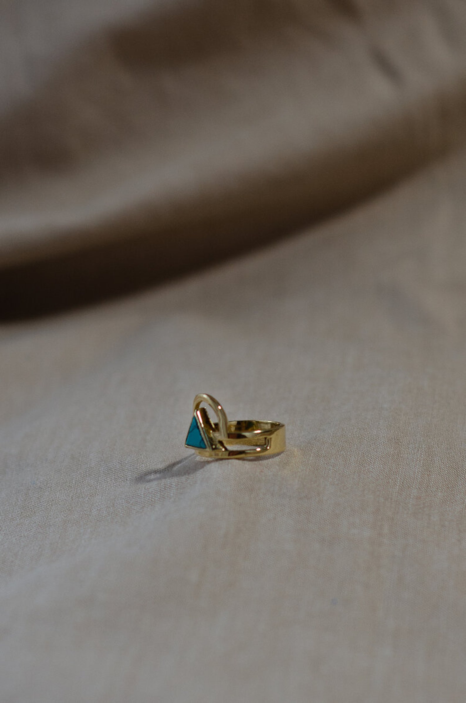 Egyptology Ring Pyramid Ring Crystal Ring Moonstone | Etsy UK
