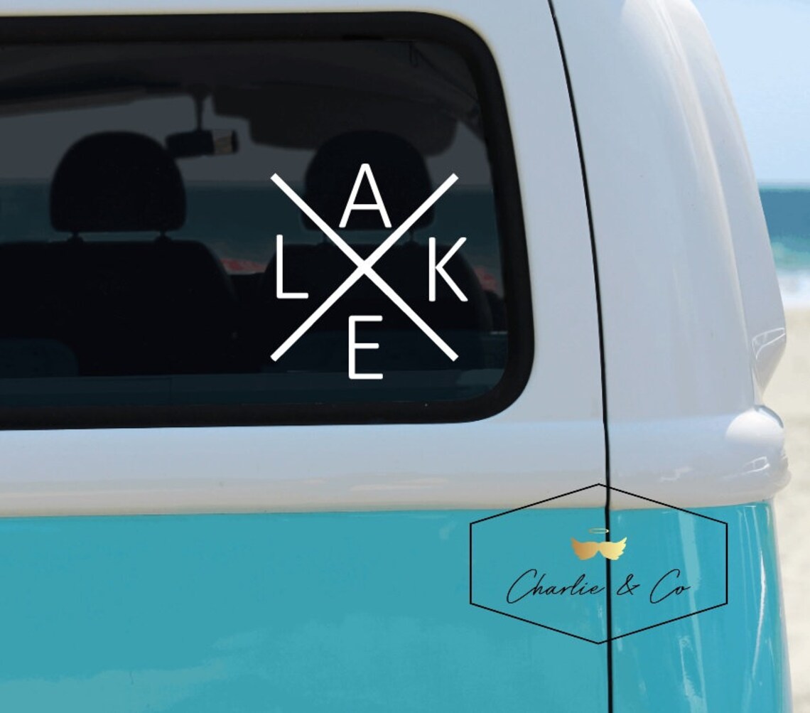 Lake Decal, Laptop Stickers, Vinyl Decal, Decals, Car Decal, Decal ...