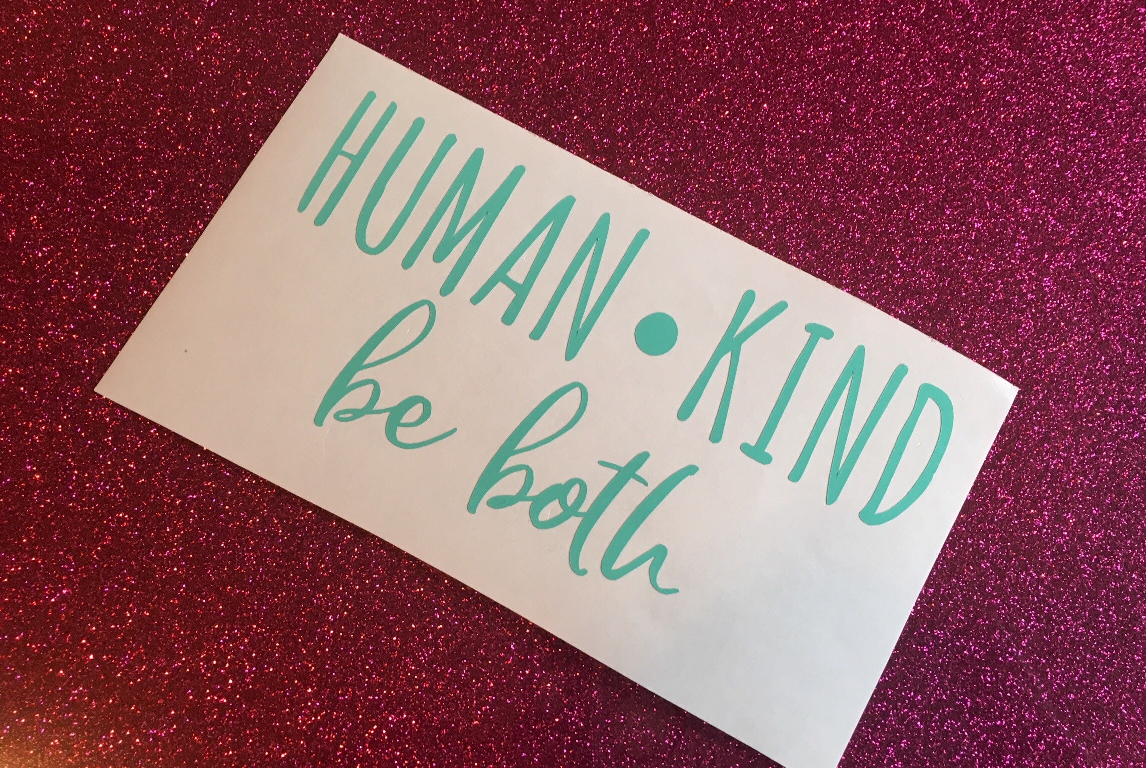 Humankind Be Both Decal Laptop Stickers Vinyl Decal | Etsy