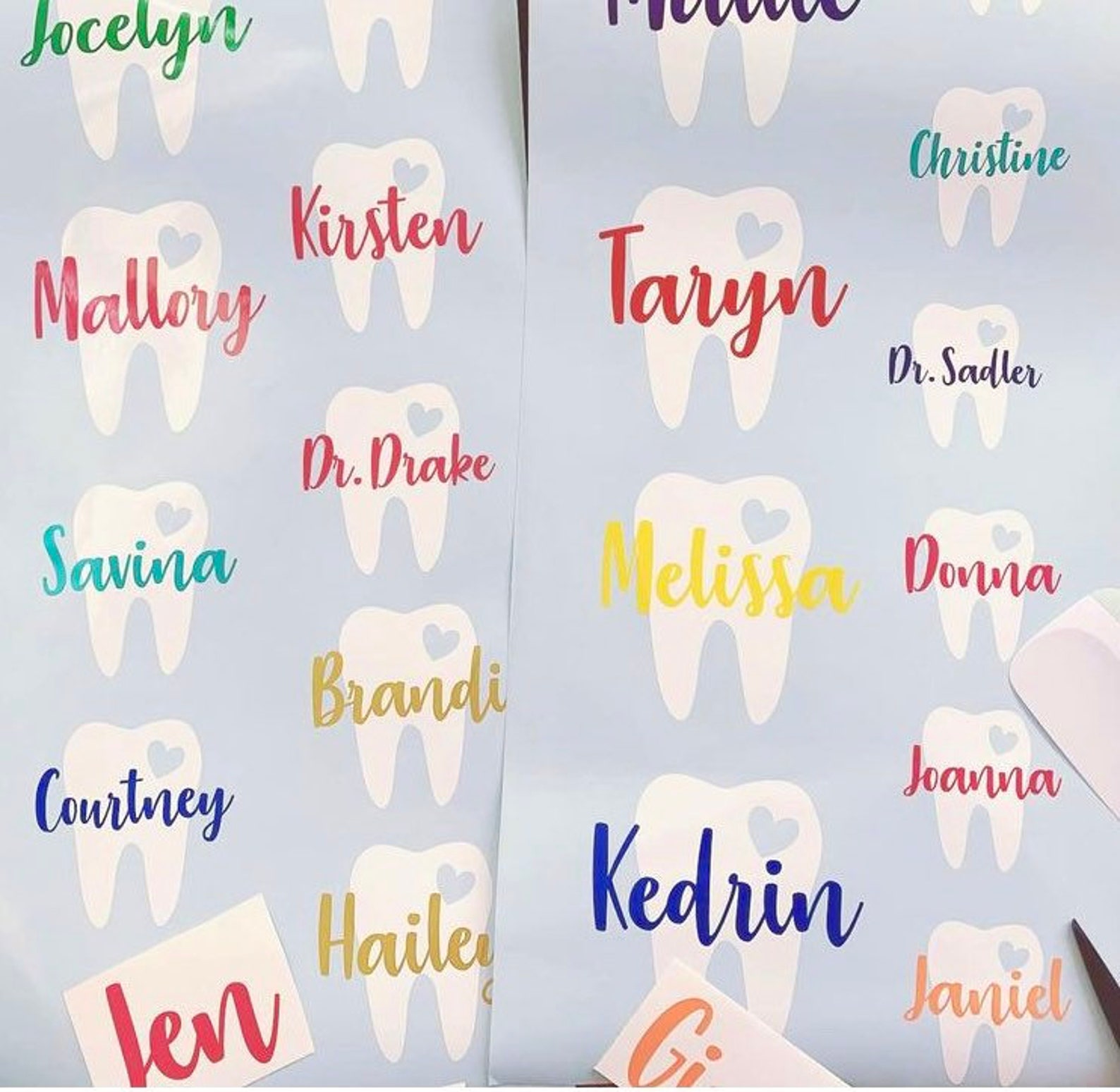 Tooth Decal Dental Hygienist Decaldental Assistant Decal - Etsy