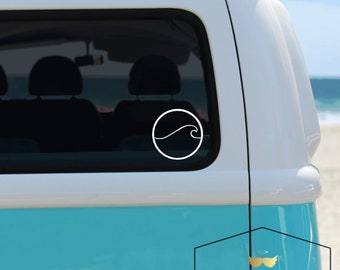 Beach Wave Decal Laptop Stickers Vinyl Decal Decals Car | Etsy