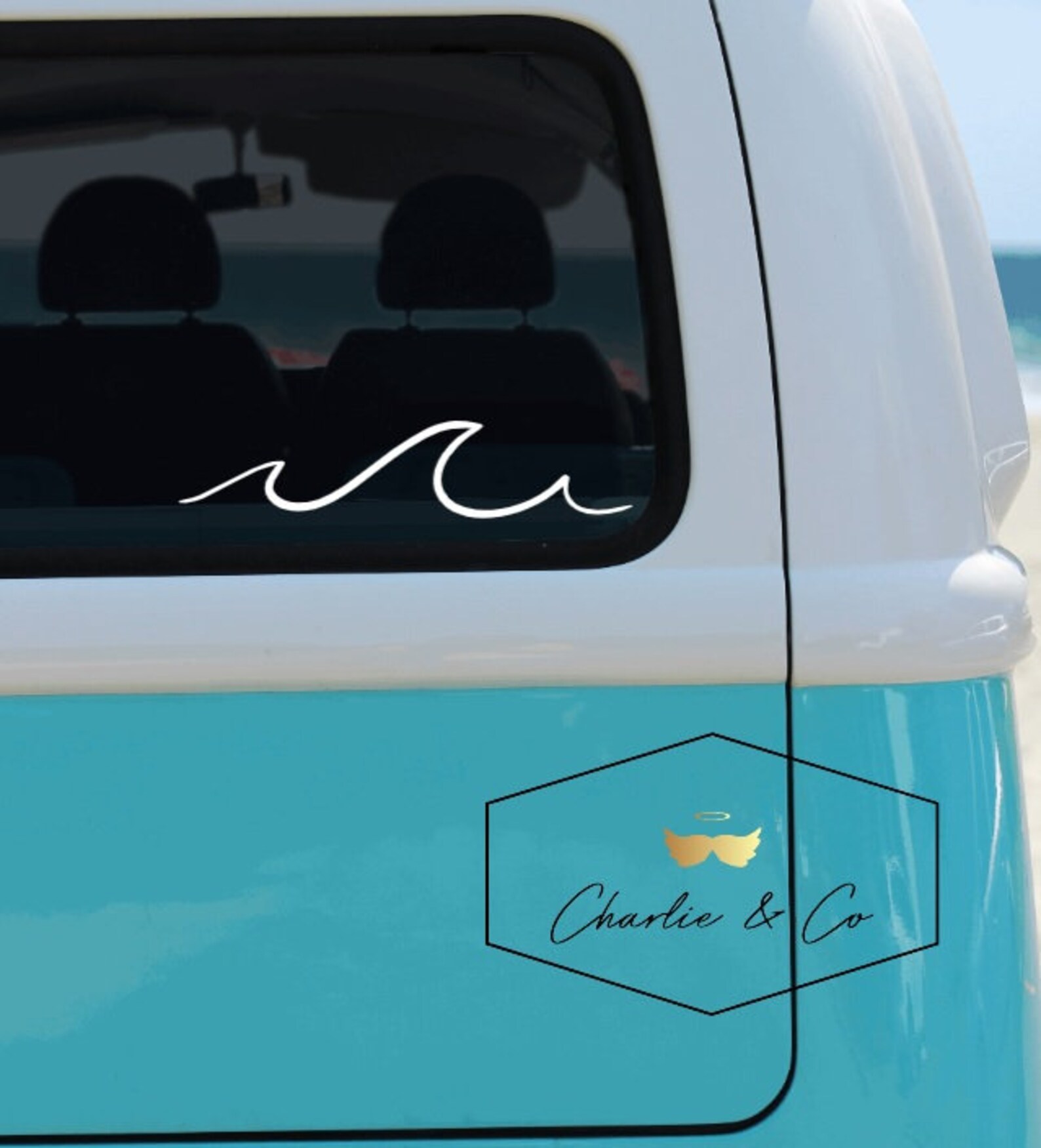 Beach Wave Decal Beach Wave Sticker Beach Wave Laptop | Etsy