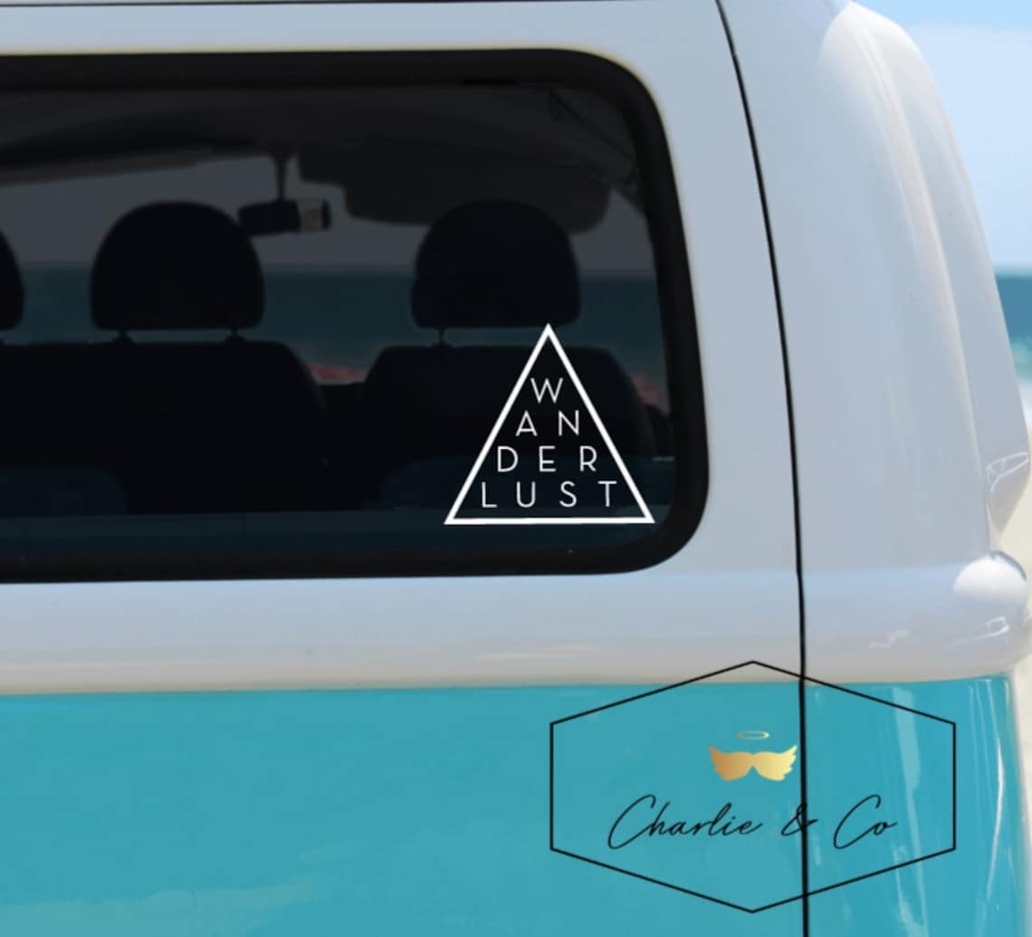 Wanderlust Decal Wanderlust Laptop Sticker Explore Decal - Etsy