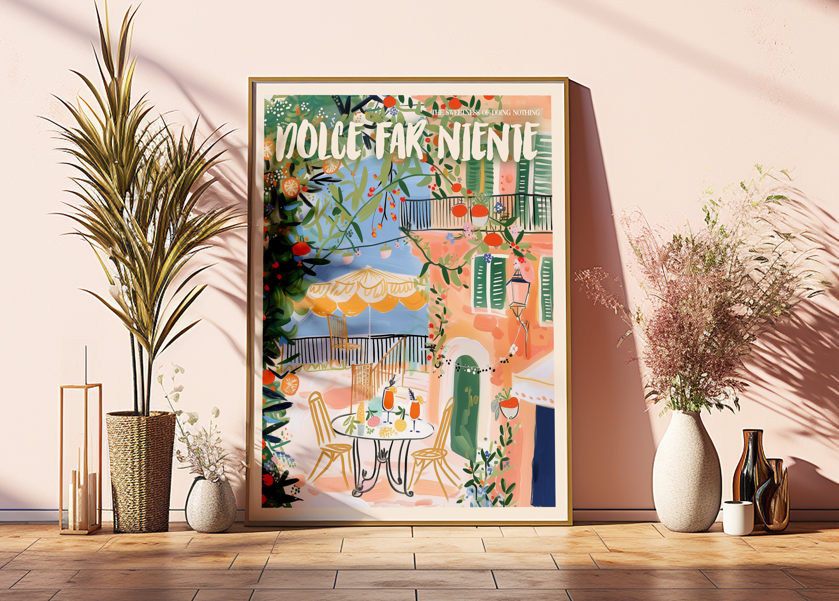 Dolce Far Niente Italy Printable DIGITAL Art, Italian Quote, Italy ...