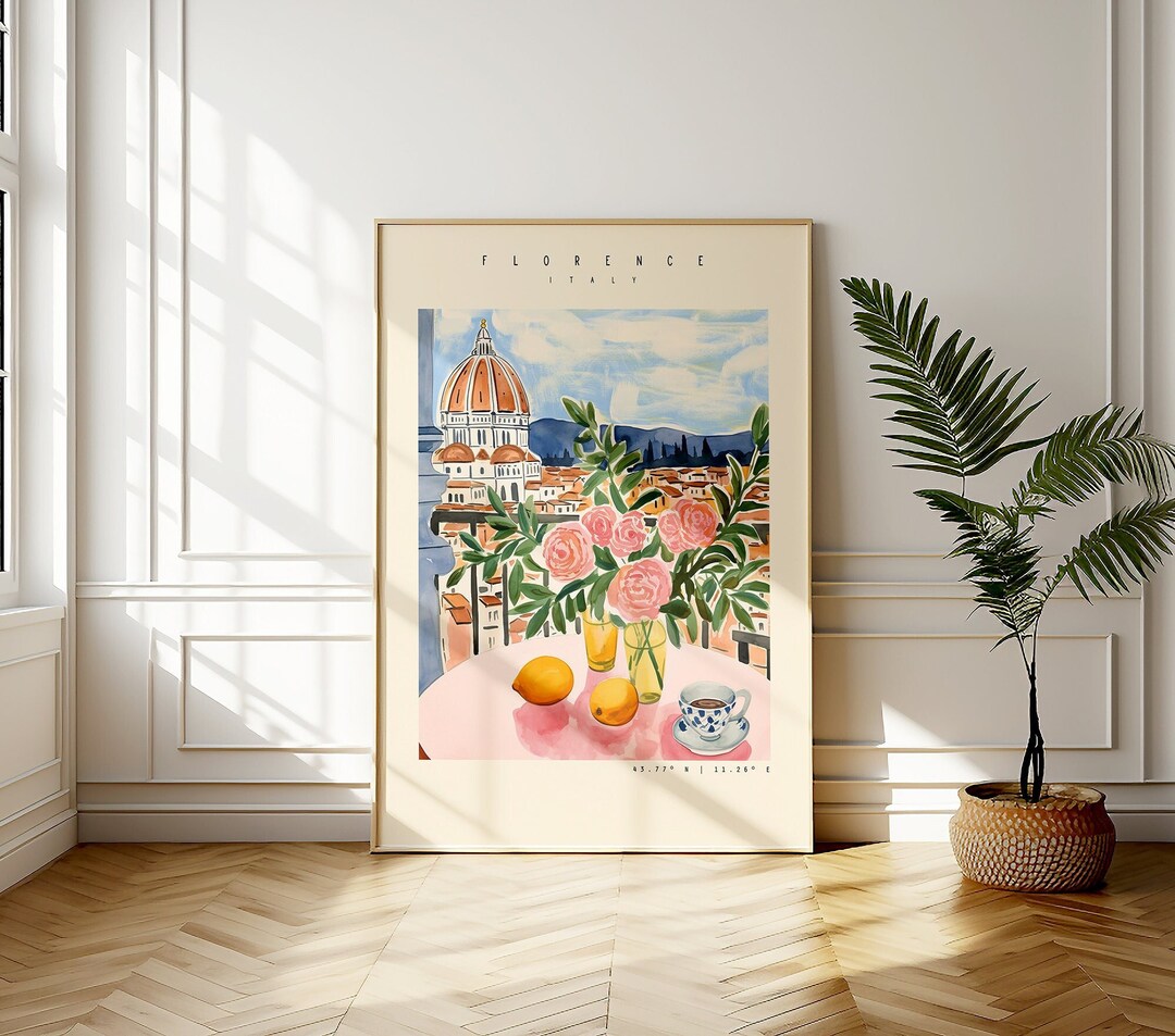 Florence, Italy Printable DIGITAL Art, Santa Maria Del Fiore, Italy ...