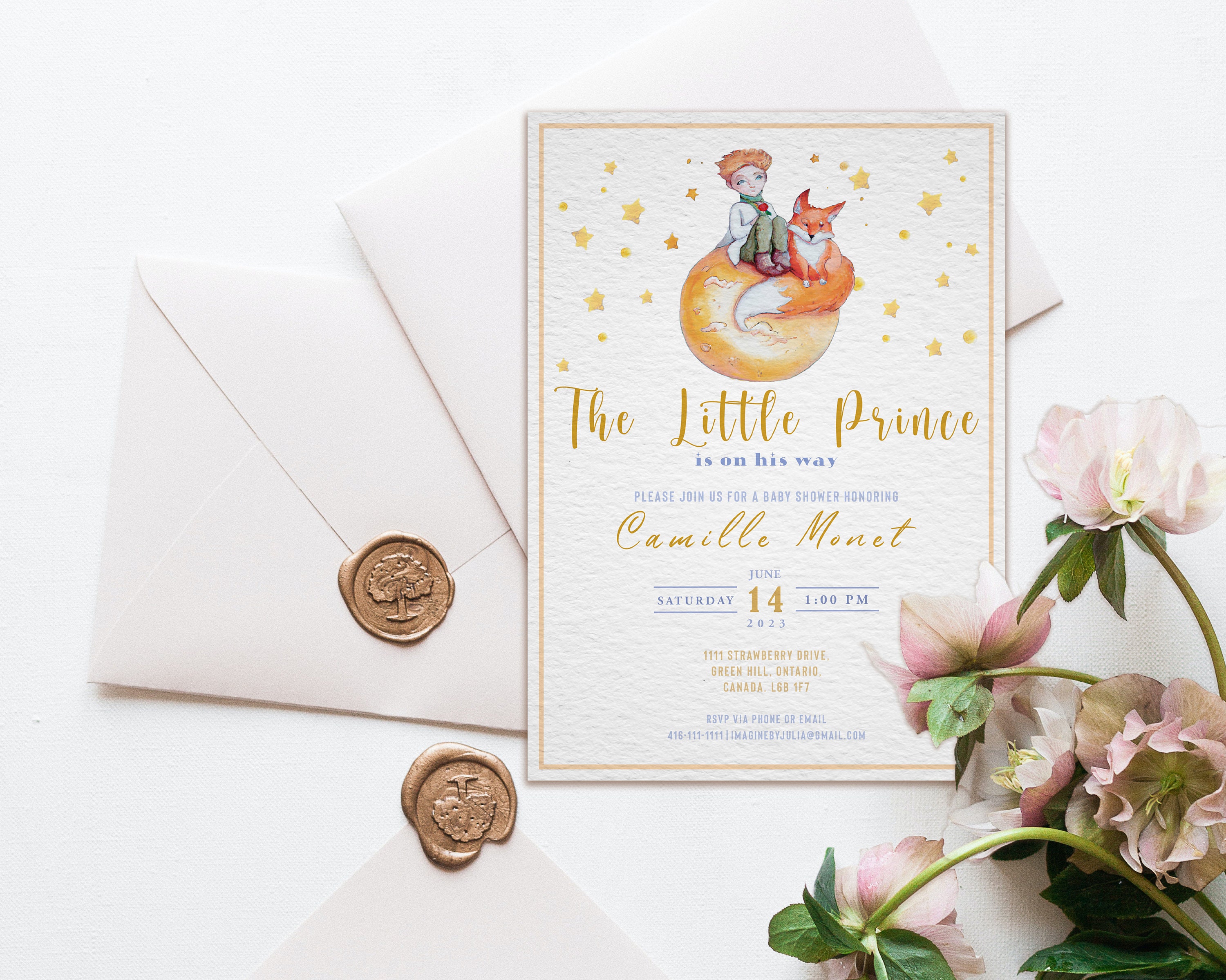 Invitaciones Para Baby Shower De Mi Principito Invitación Nuestra