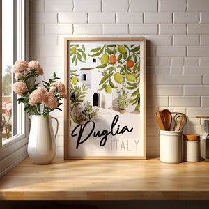 Puglia Italy Rolled Poster Wall Art, Polignano a Mare Apulia Italy ...