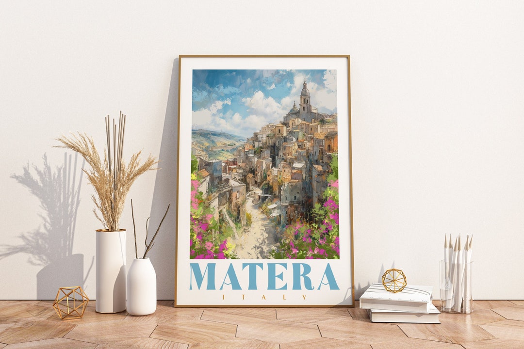 Matera Italy Travel Digital Print, Wall Art Matera, Italy Travel Poster ...
