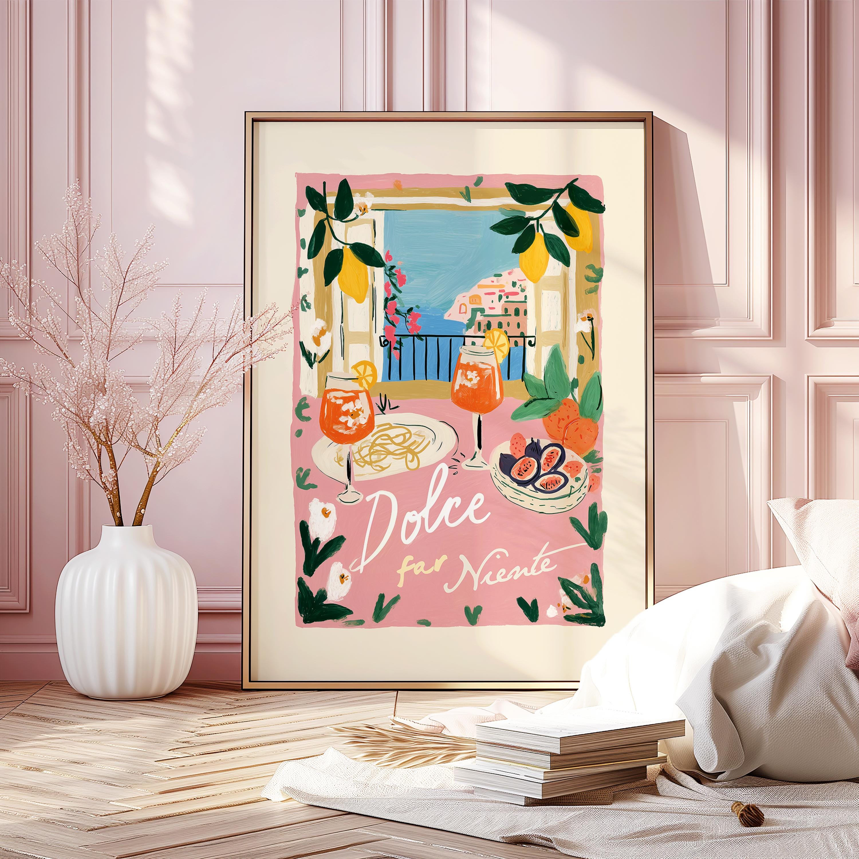 Italian Al Fresco Art Print: Amalfi Coast Kitchen Decor - Etsy