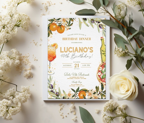 Invitaciones Para Fiesta Con Tematica Italiana Imágenes De Invitacion