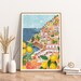 Positano Italy Lemons Printable DIGITAL Art Amalfi Coast - Etsy