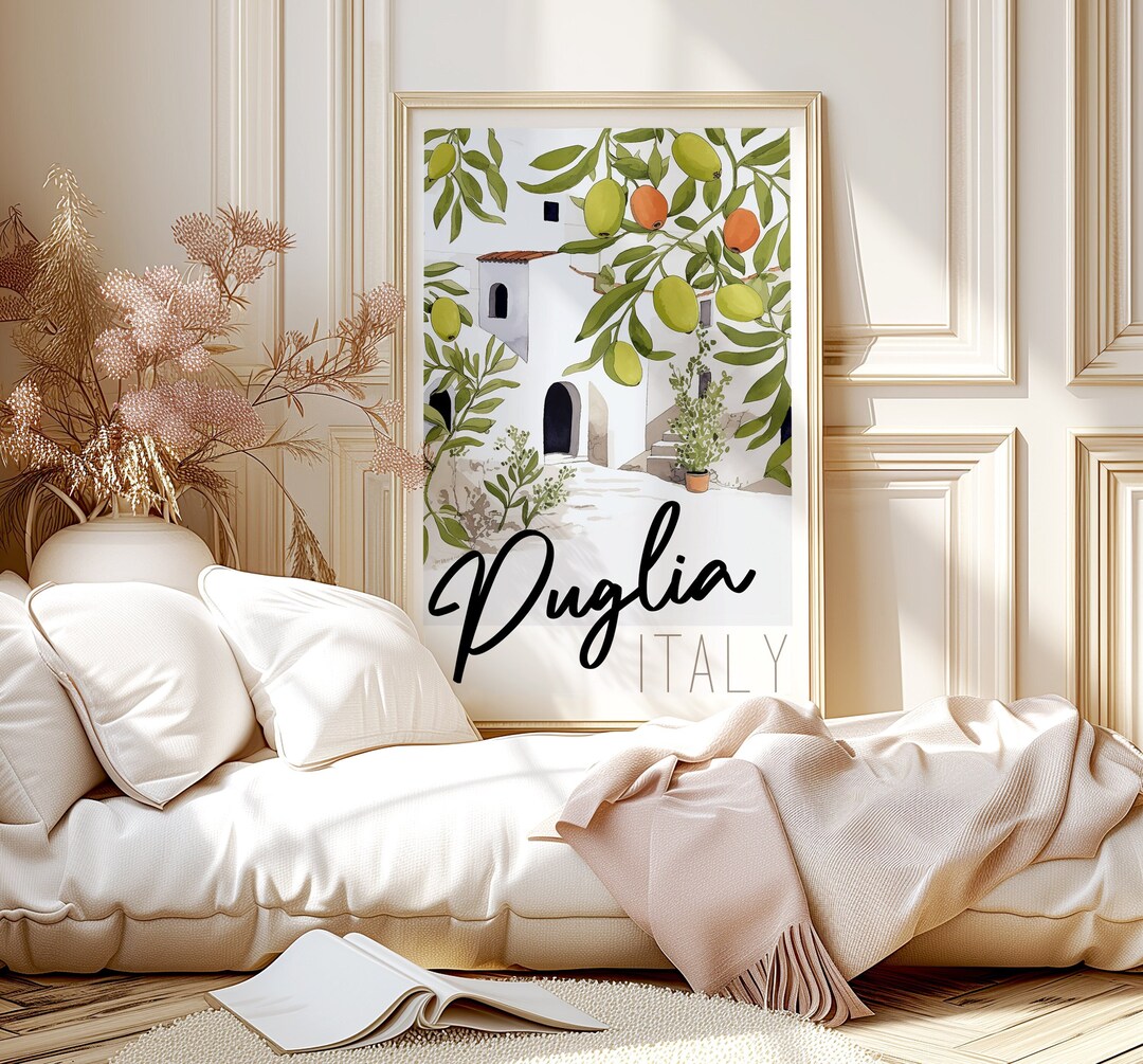 Puglia Italy Rolled Poster Wall Art, Polignano a Mare Apulia Italy ...