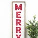 12 X 36 MERRY Porch Entryway Sign Framed Painted Wood - Etsy